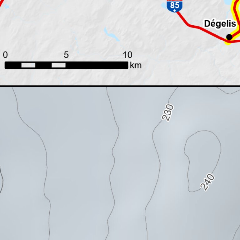 Parc national du Lac-Témiscouata - Carte des activités hivernales Map ...