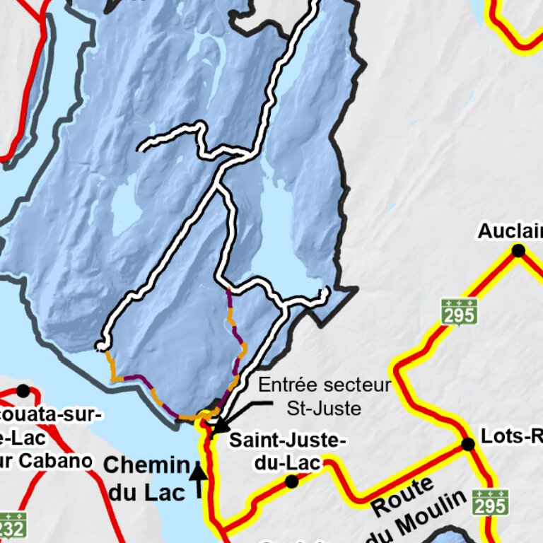 Parc national du Lac-Témiscouata - Carte des activités hivernales Map ...