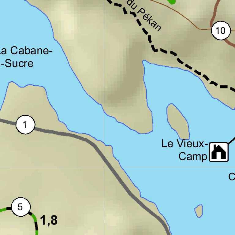 Parc national du Mont-Orford : Carte de vélo de montagne Map by Sepaq ...