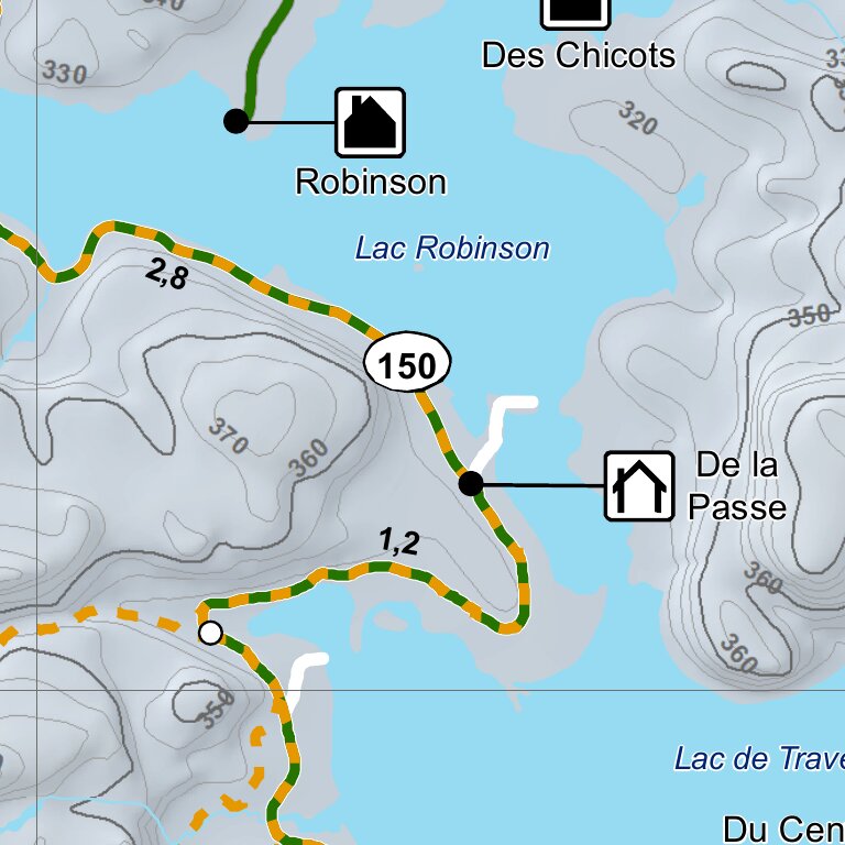 Réserve faunique de Portneuf - Carte des activités hivernales (Secteur ...