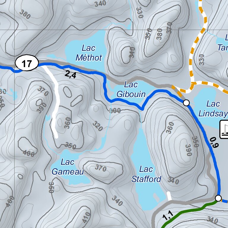 Réserve faunique de Portneuf - Carte des activités hivernales (Secteur ...