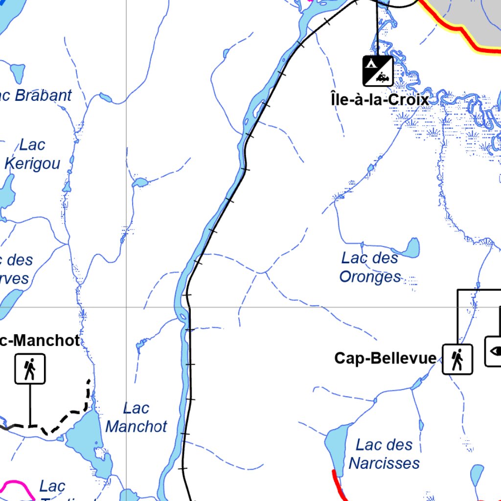 Réserve faunique de Portneuf : Carte générale Map by Sepaq | Avenza Maps