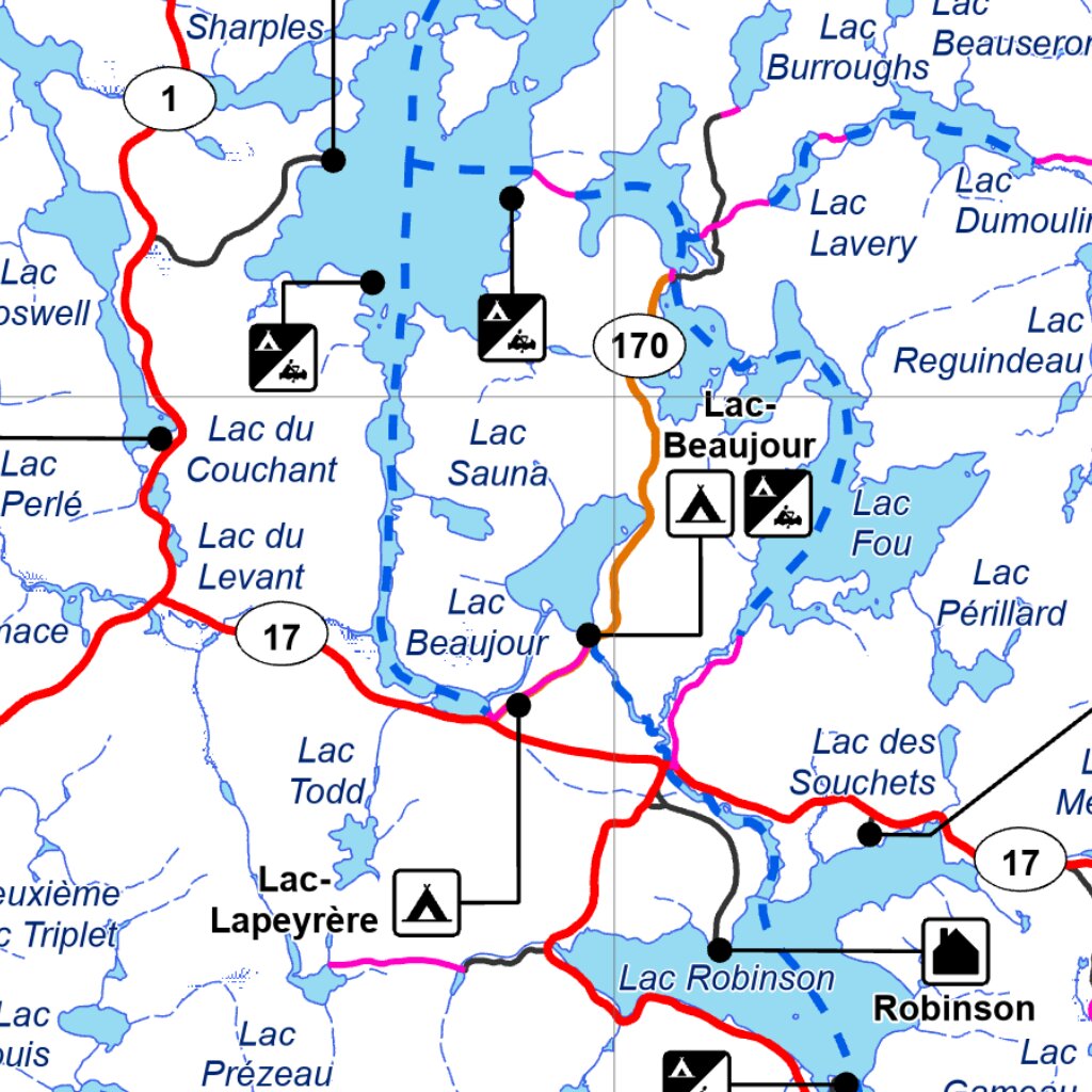 Réserve faunique de Portneuf : Carte générale Map by Sepaq | Avenza Maps
