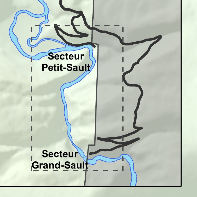 Rivière Madeleine - Pêche au saumon (Chic-Chocs) Map by Sepaq | Avenza Maps