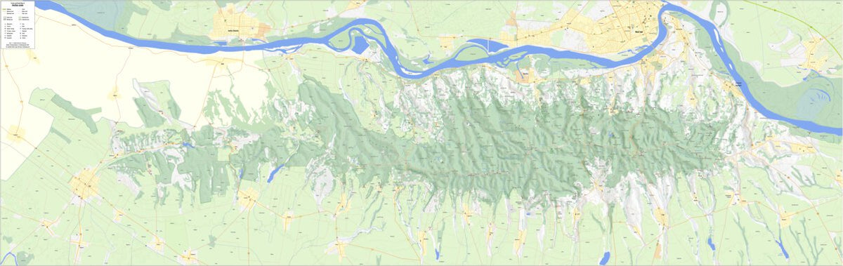Fruška Gora (Serbia) Map by Serbiamap.Net | Avenza Maps