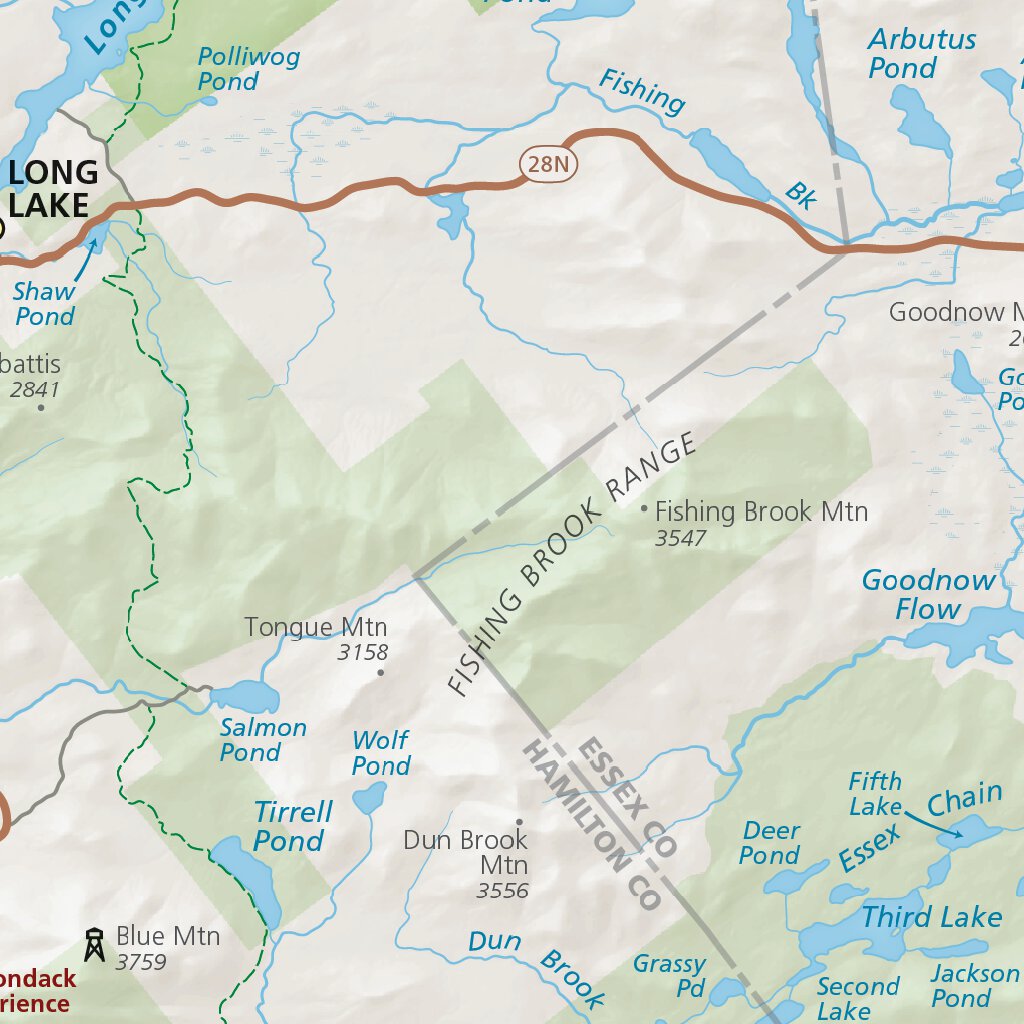Adirondack Park Reference Map by ShadedRelief.com | Avenza Maps