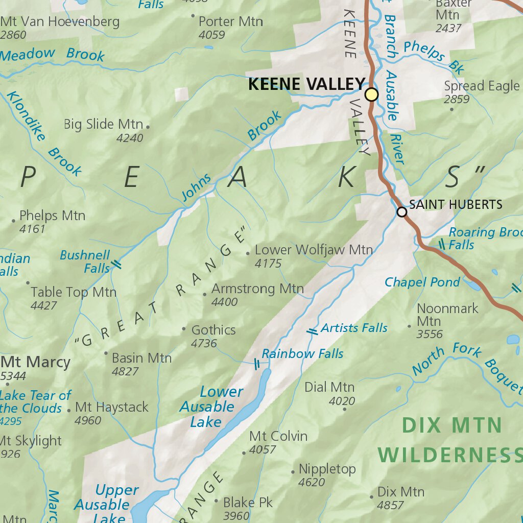 Adirondack Park Reference Map by ShadedRelief.com | Avenza Maps