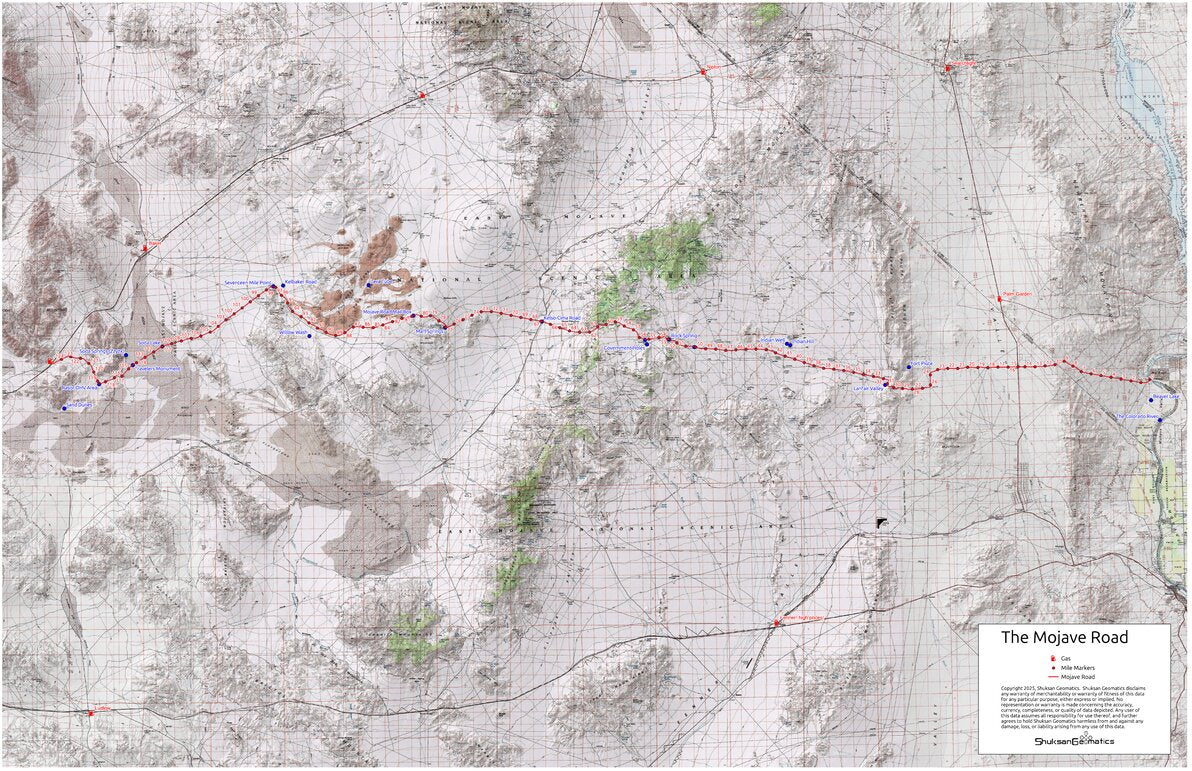 Mojave Road (Mojave Preserve) Map by Shuksan Geomatics | Avenza Maps