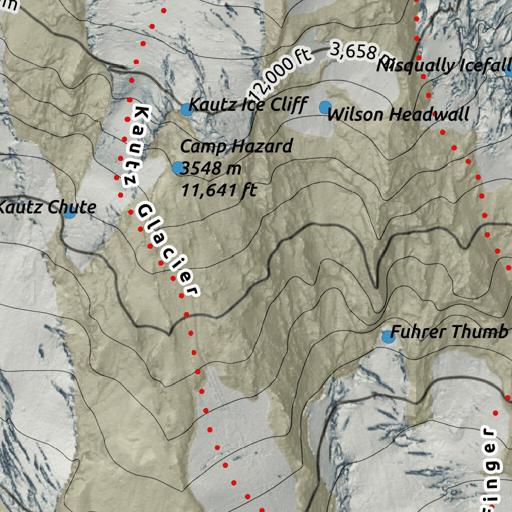 Mount Rainier Climbing Routes (Updated 8/1/2024) Map by Shuksan ...