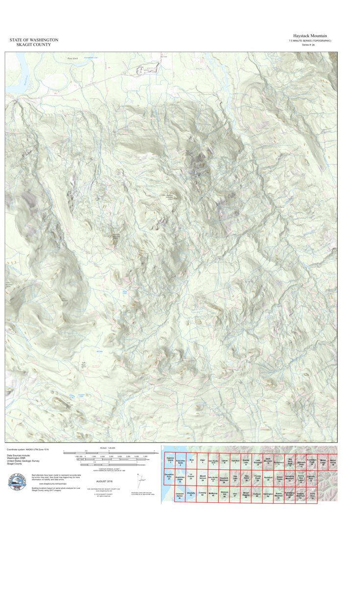 2018 Skagit Topo Haystack Mountain Map by Skagit County GIS | Avenza Maps