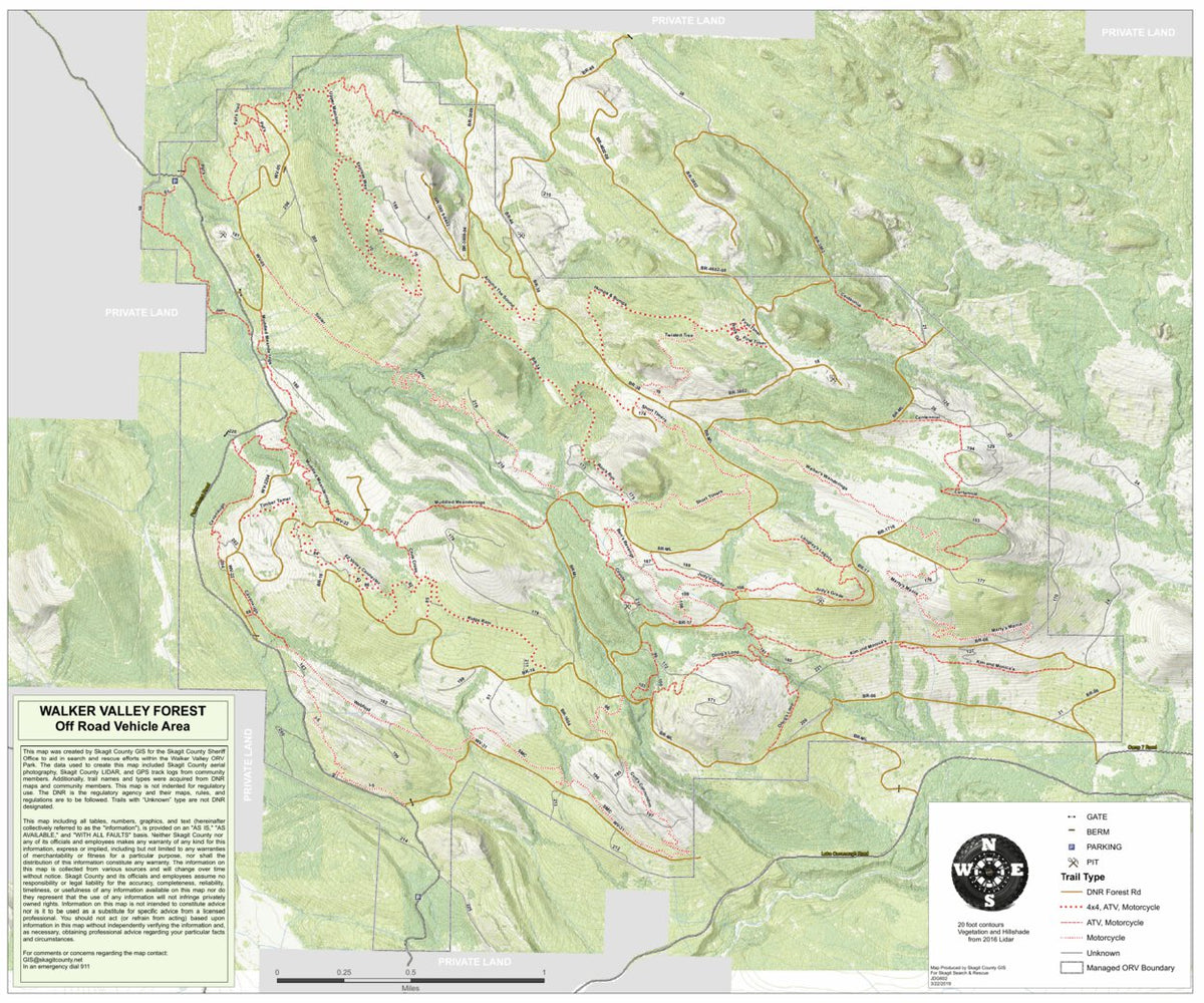 Walker ORV Park Map by Skagit County GIS | Avenza Maps