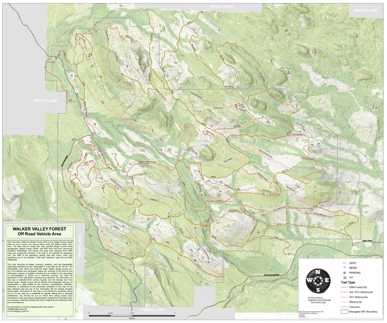 Walker ORV Park Map by Skagit County GIS | Avenza Maps