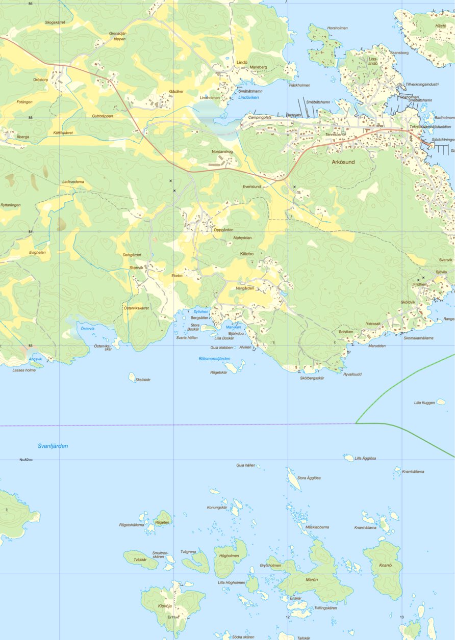 Arkösund skala 1:10 000 Map by Solteknik HB | Avenza Maps