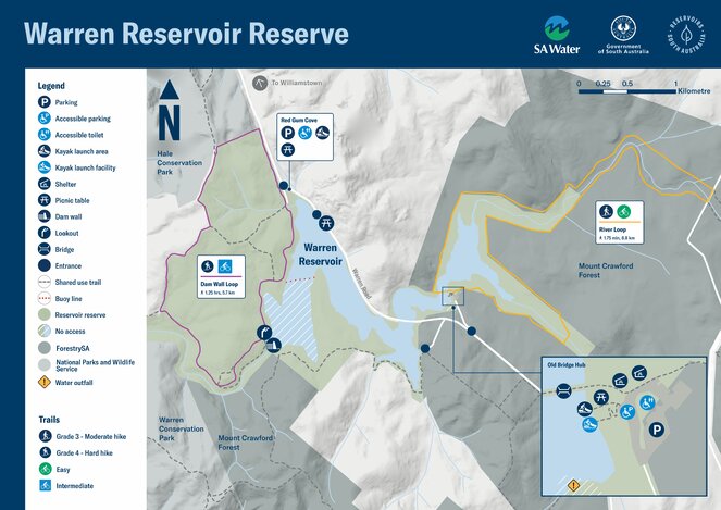 Warren Reservoir Reserve Map by South Australian Water Corporation ...