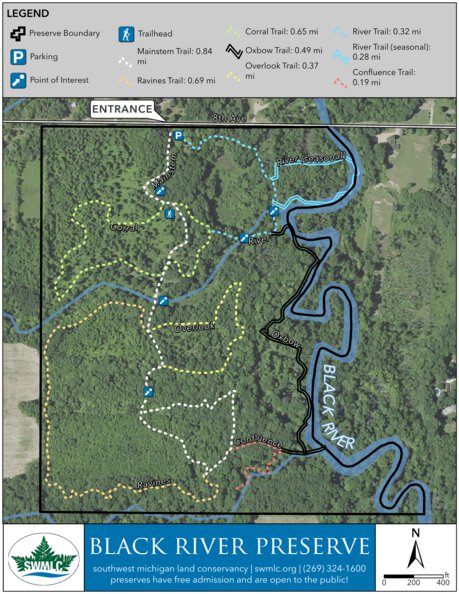 SWMLC's Black River Preserve Map by Southwest Michigan Land Conservancy ...