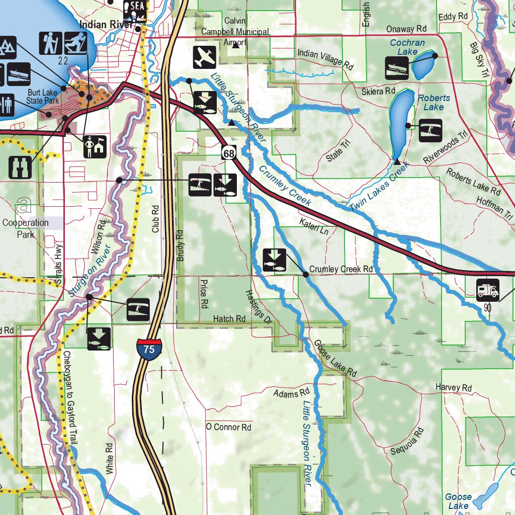 Northern MI All-Outdoors Atlas & Field Guide pg. 148-149 Map by ...
