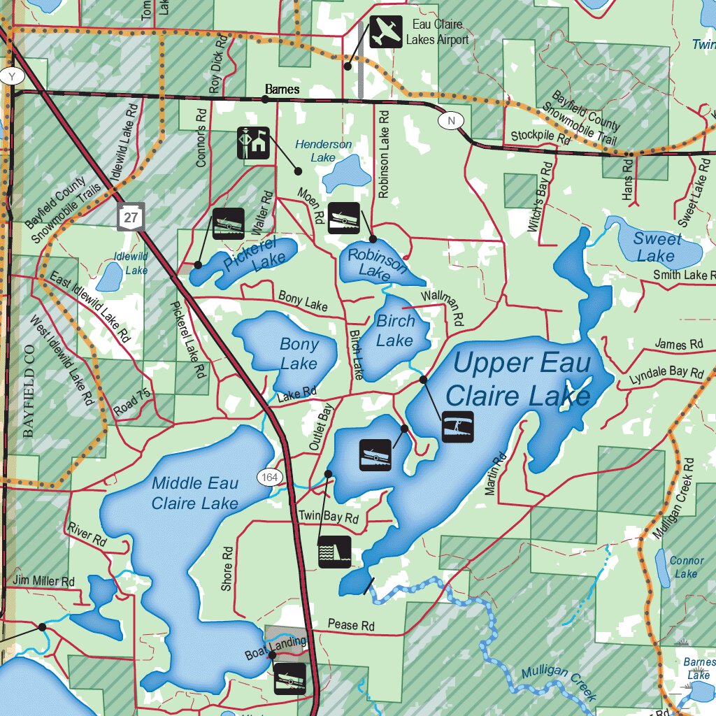 Northern WI All-Outdoors Atlas & Field Guide pg. 072-073 Map by ...