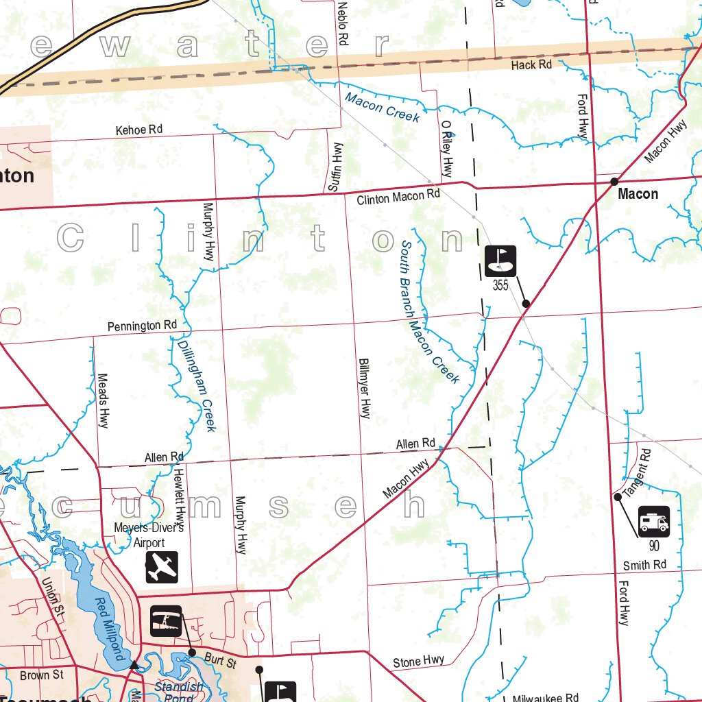 Southern MI All-Outdoors Atlas & Field Guide pg. 158-159 Map by ...