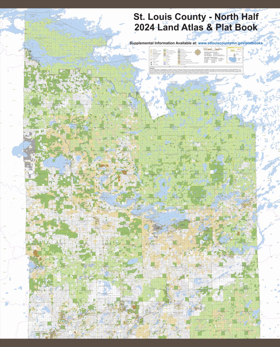 North Half - 2024 Land Atlas & Plat Book Map by St. Louis County, MN ...