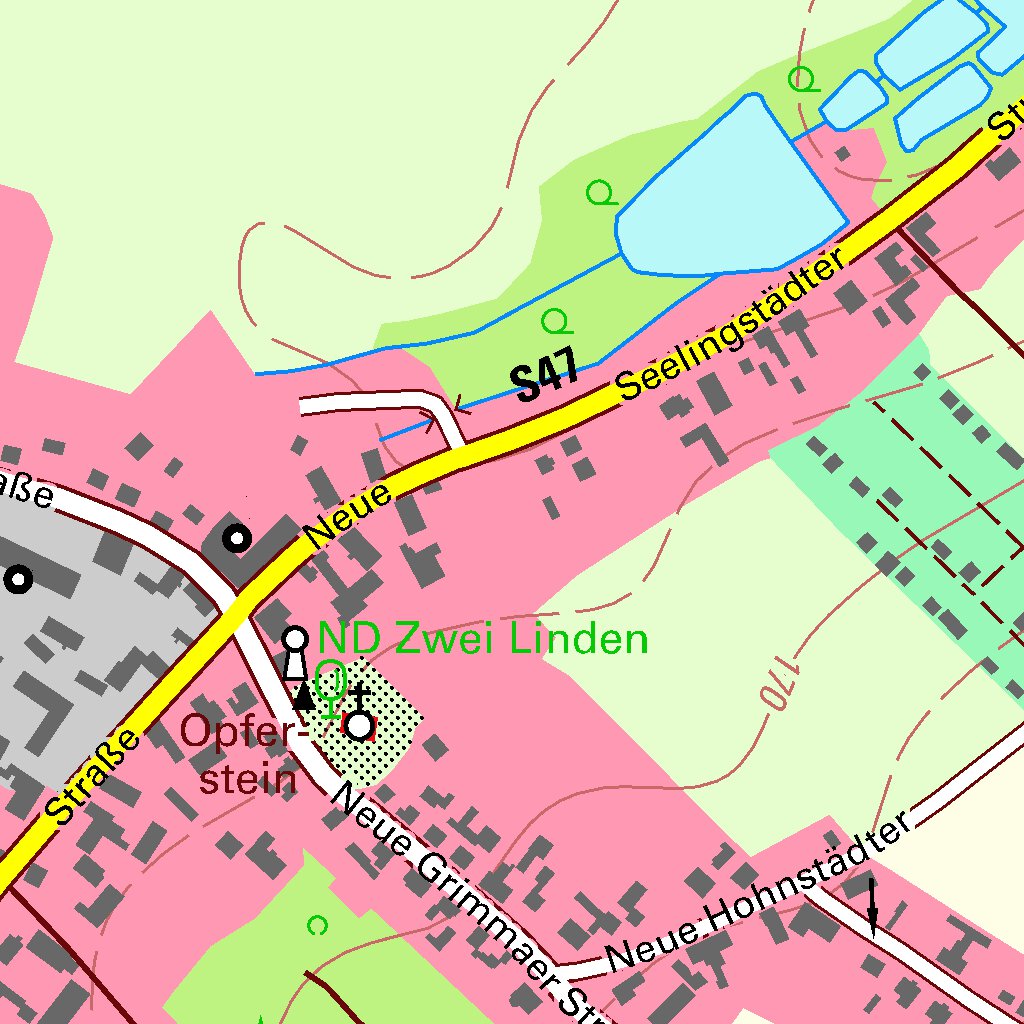 Beiersdorf, Grimma, Stadt (1:10,000 scale) Map by Staatsbetrieb ...