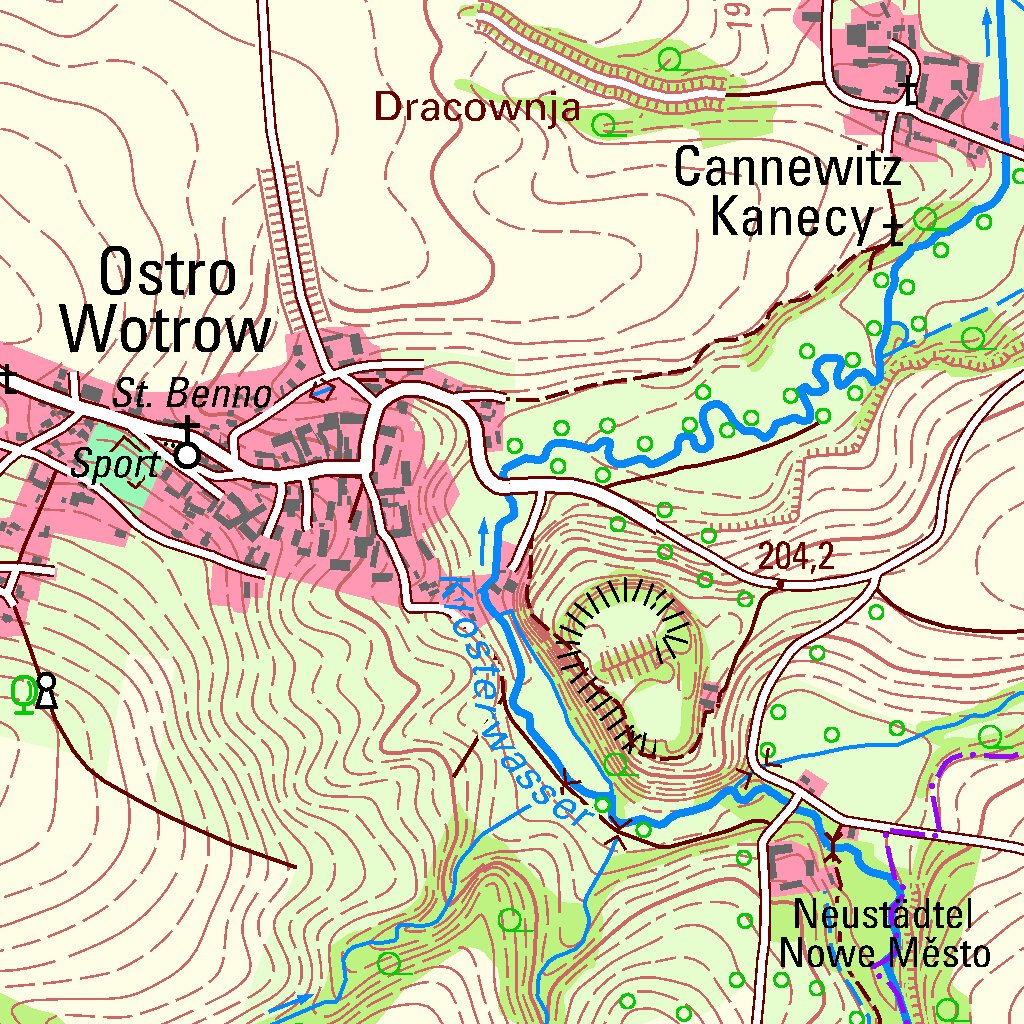 Crostwitz, Crostwitz (1:25,000 scale) Map by Staatsbetrieb ...