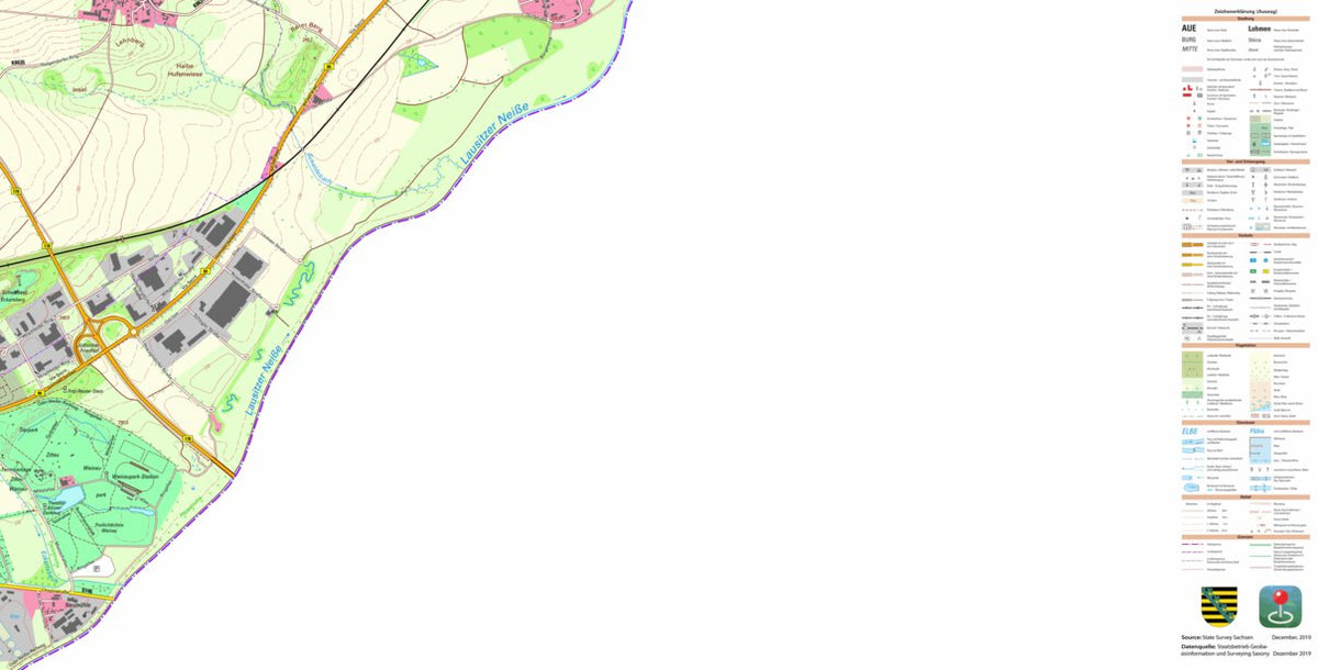 Drausendorf, Zittau, Stadt (1:10,000 scale) Map by Staatsbetrieb ...