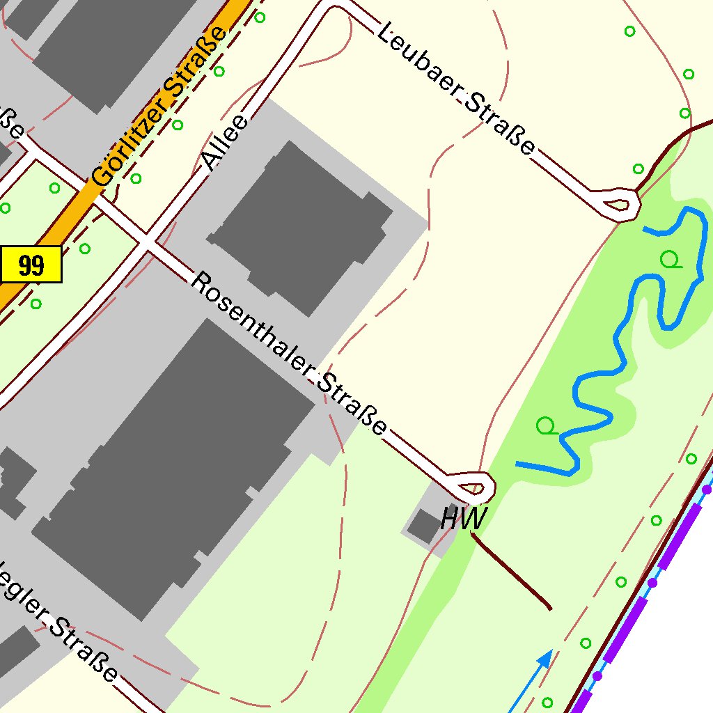 Drausendorf, Zittau, Stadt (1:10,000 scale) Map by Staatsbetrieb ...