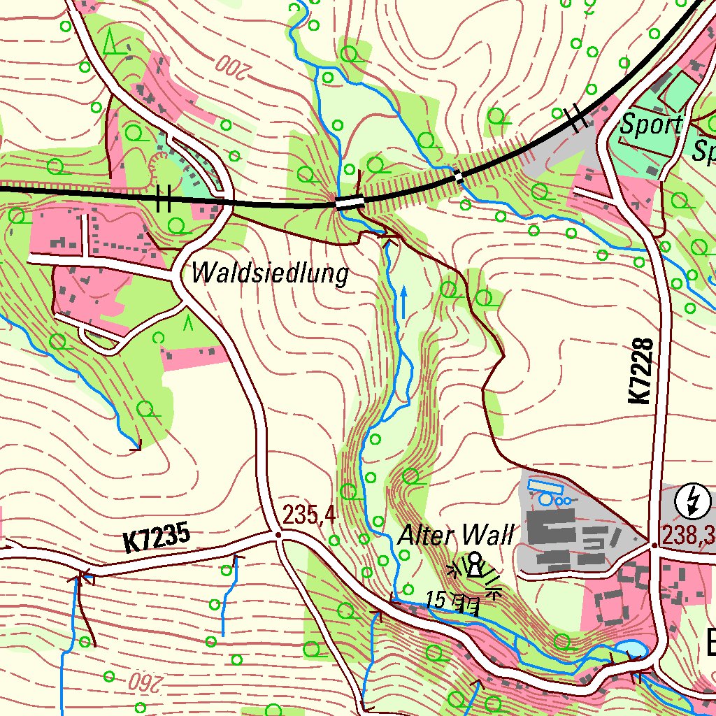 Drehsa, Weißenberg, Stadt (1:25,000 scale) Map by Staatsbetrieb ...
