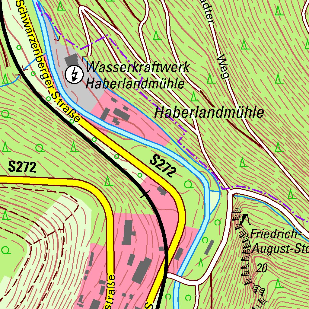 Erlabrunn, Breitenbrunn/Erzgeb. (1:10,000 scale) Map by Staatsbetrieb ...