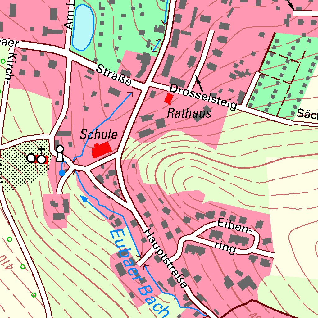 Euba, Chemnitz, Stadt (1:10,000 scale) Map by Staatsbetrieb ...