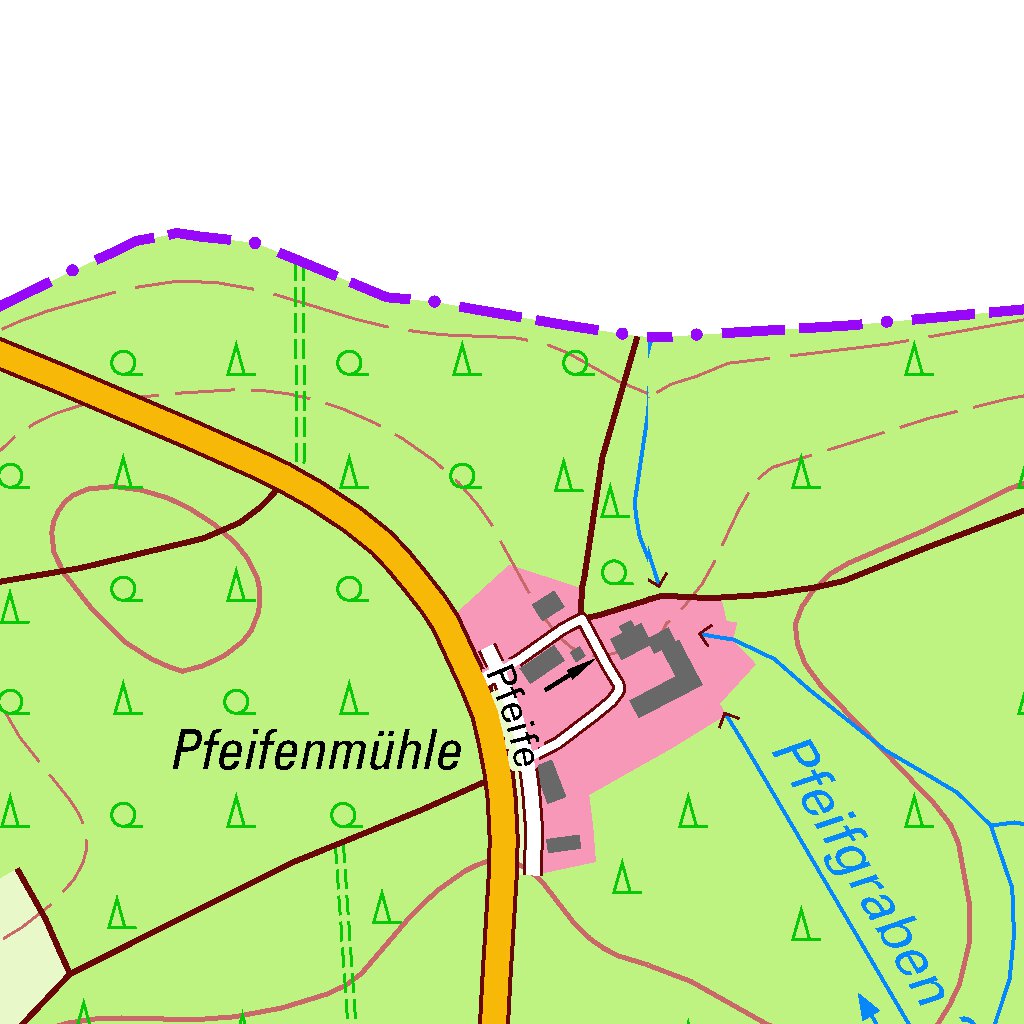 Frauenhain, Röderaue 2 (1:10,000 scale) Map by Staatsbetrieb ...