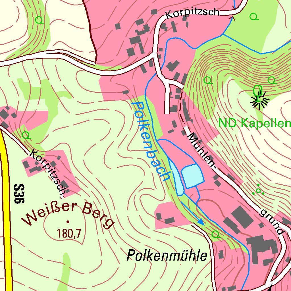 Görnitz, Leisnig, Stadt (1:10,000 scale) Map by Staatsbetrieb ...