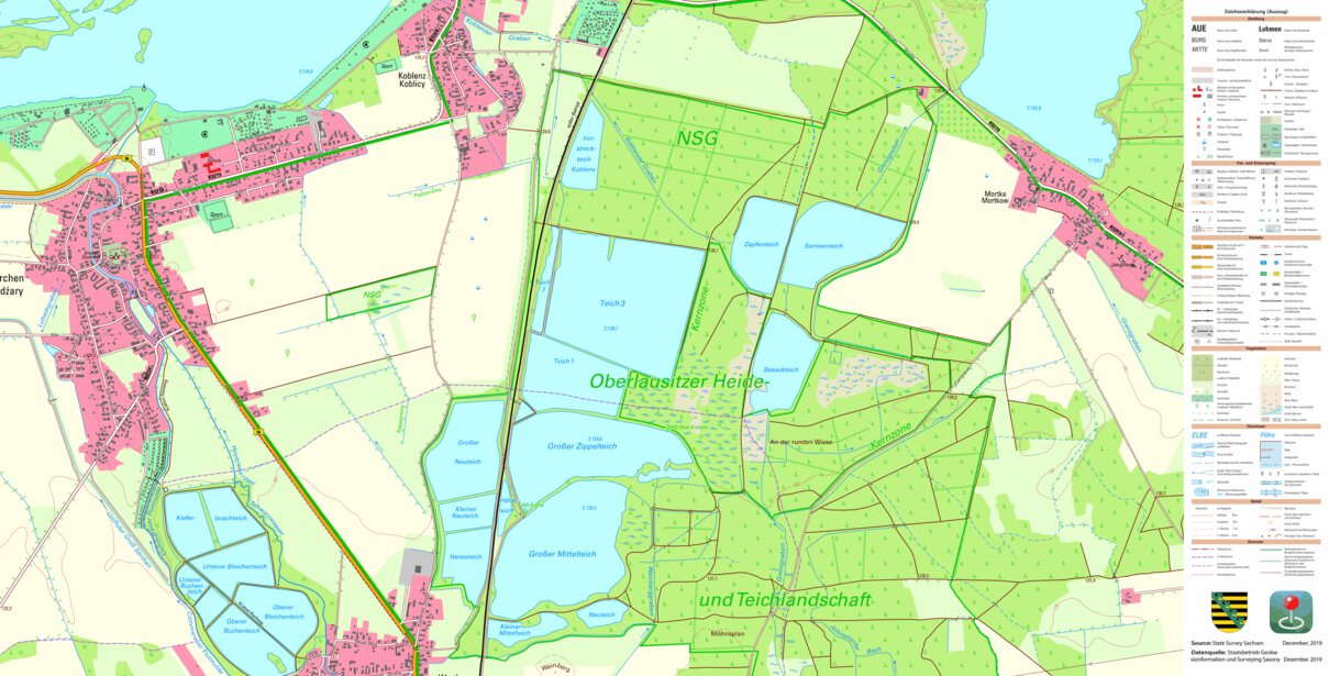 Groß Särchen, Lohsa (1:10,000 scale) Map by Staatsbetrieb ...