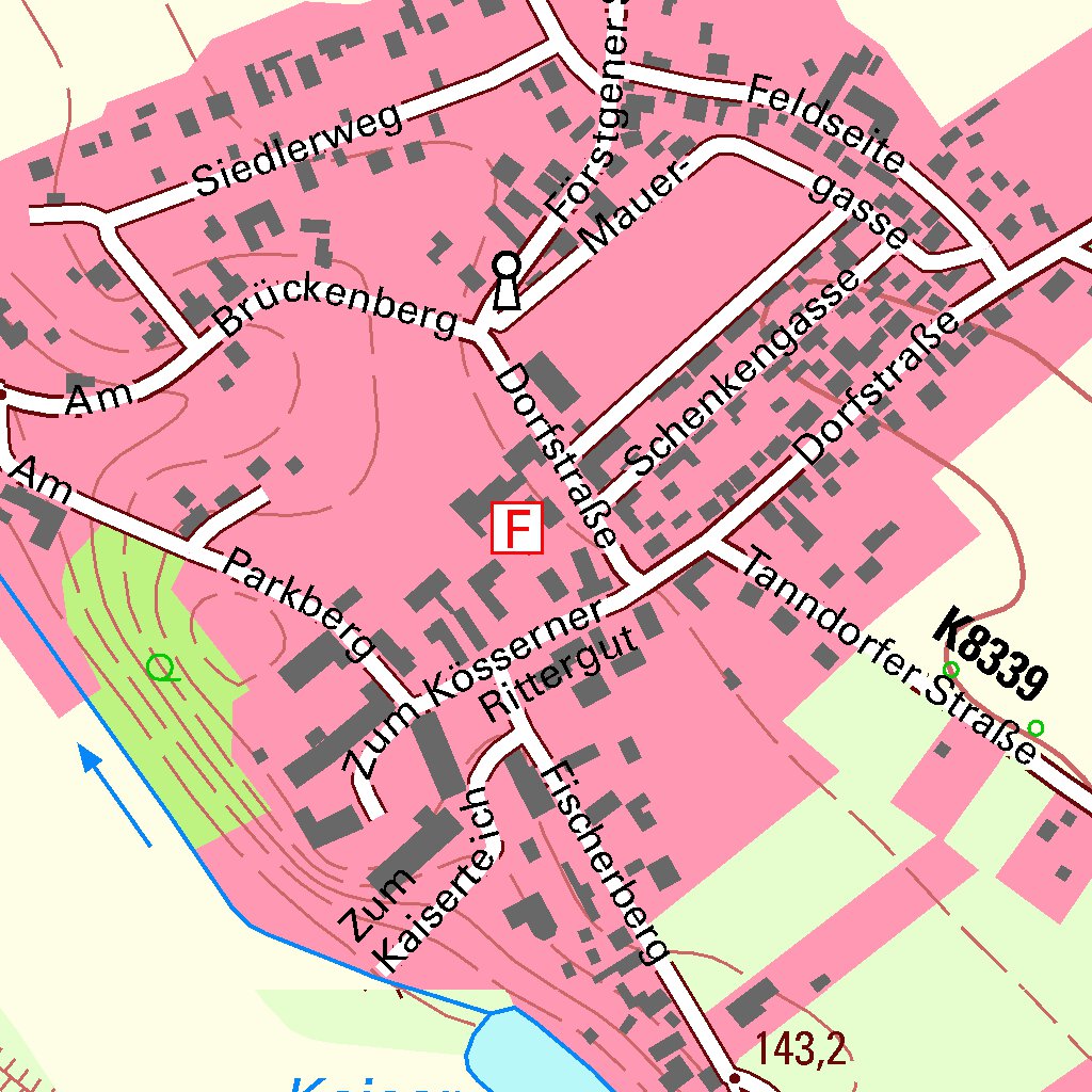 Großbothen, Grimma, Stadt (1:10,000 scale) Map by Staatsbetrieb ...