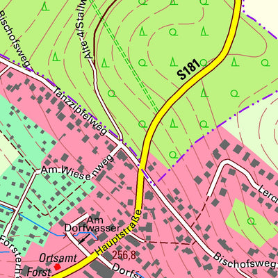 Großerkmannsdorf, Radeberg, Stadt (1:10,000 scale) Map by Staatsbetrieb ...