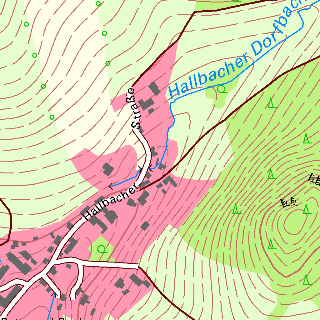 Hallbach, Olbernhau, Stadt (1:10,000 scale) Map by Staatsbetrieb ...