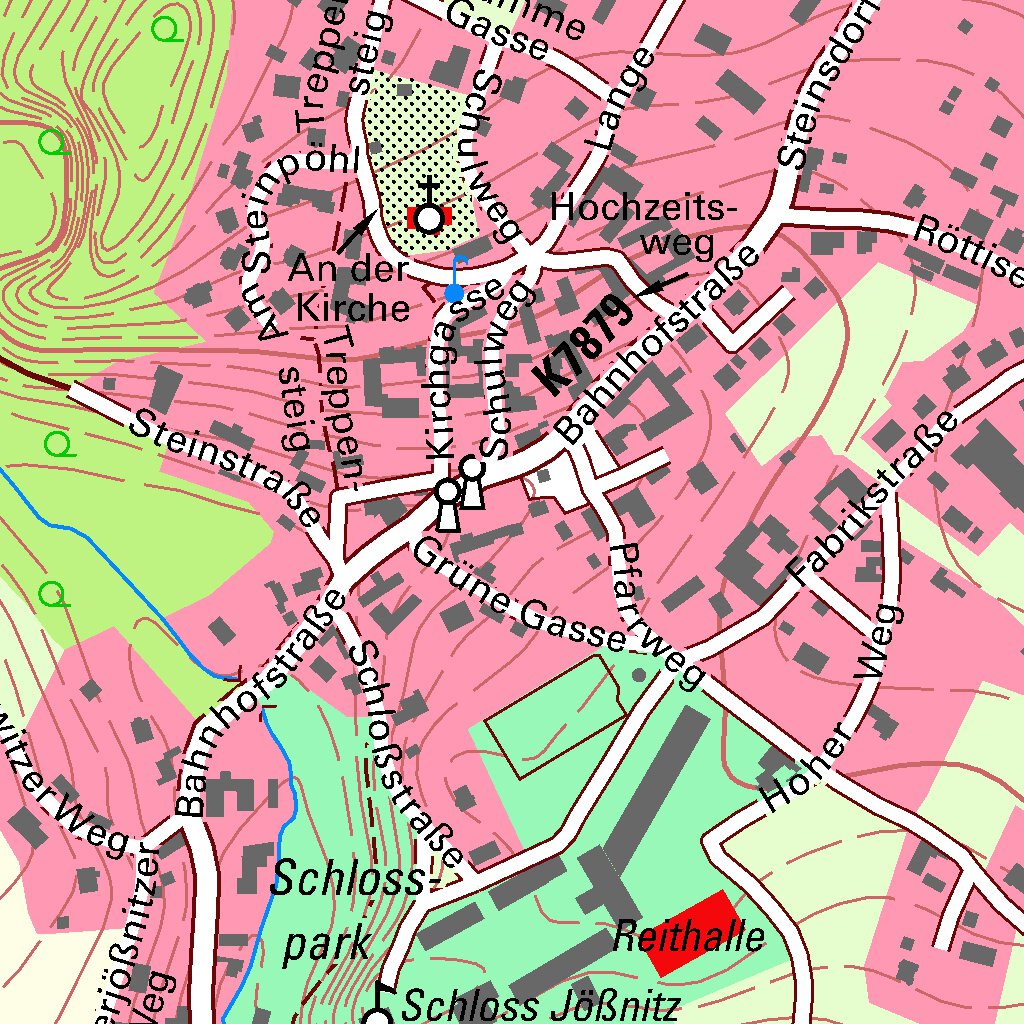 Jößnitz, Plauen, Stadt (1:10,000 scale) Map by Staatsbetrieb ...