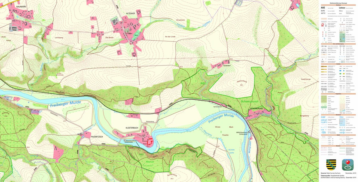 Klosterbuch, Leisnig, Stadt (1:10,000 scale) Map by Staatsbetrieb ...