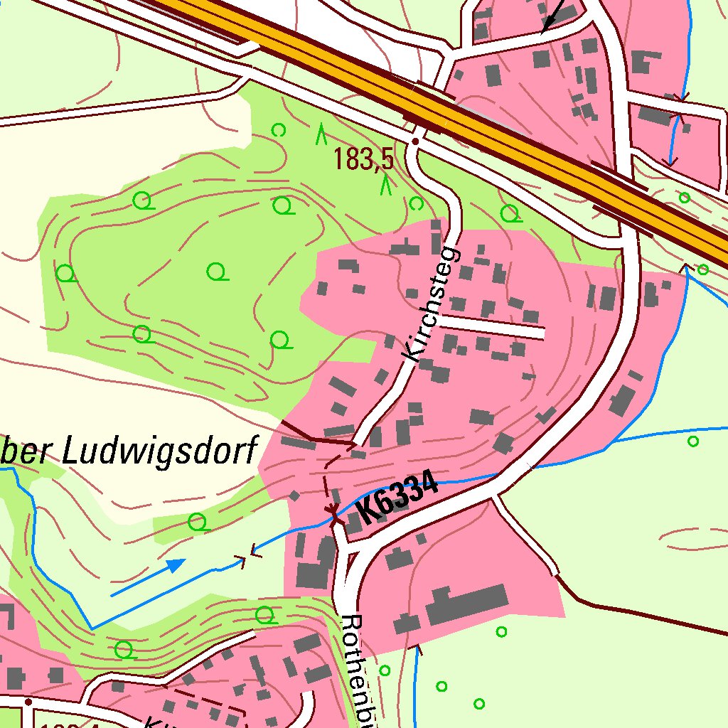 Königshufen, Görlitz, Stadt (1:10,000 scale) Map by Staatsbetrieb ...