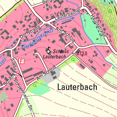 Lauterbach, Neukirchen/Pleiße (1:10,000 scale) Map by Staatsbetrieb ...