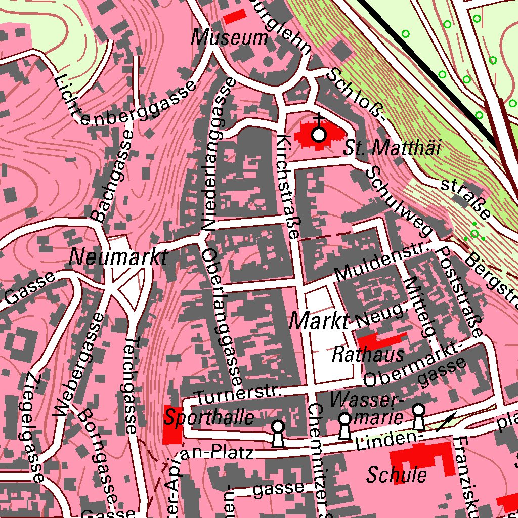 Leisnig, Leisnig, Stadt (1:10,000 scale) Map by Staatsbetrieb ...