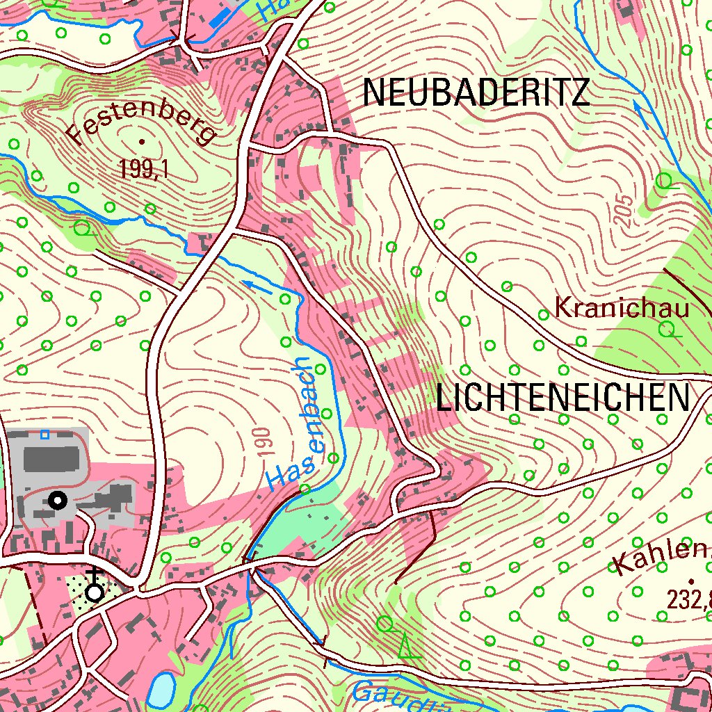 Mügeln, Mügeln, Stadt (1:25,000 scale) Map by Staatsbetrieb ...