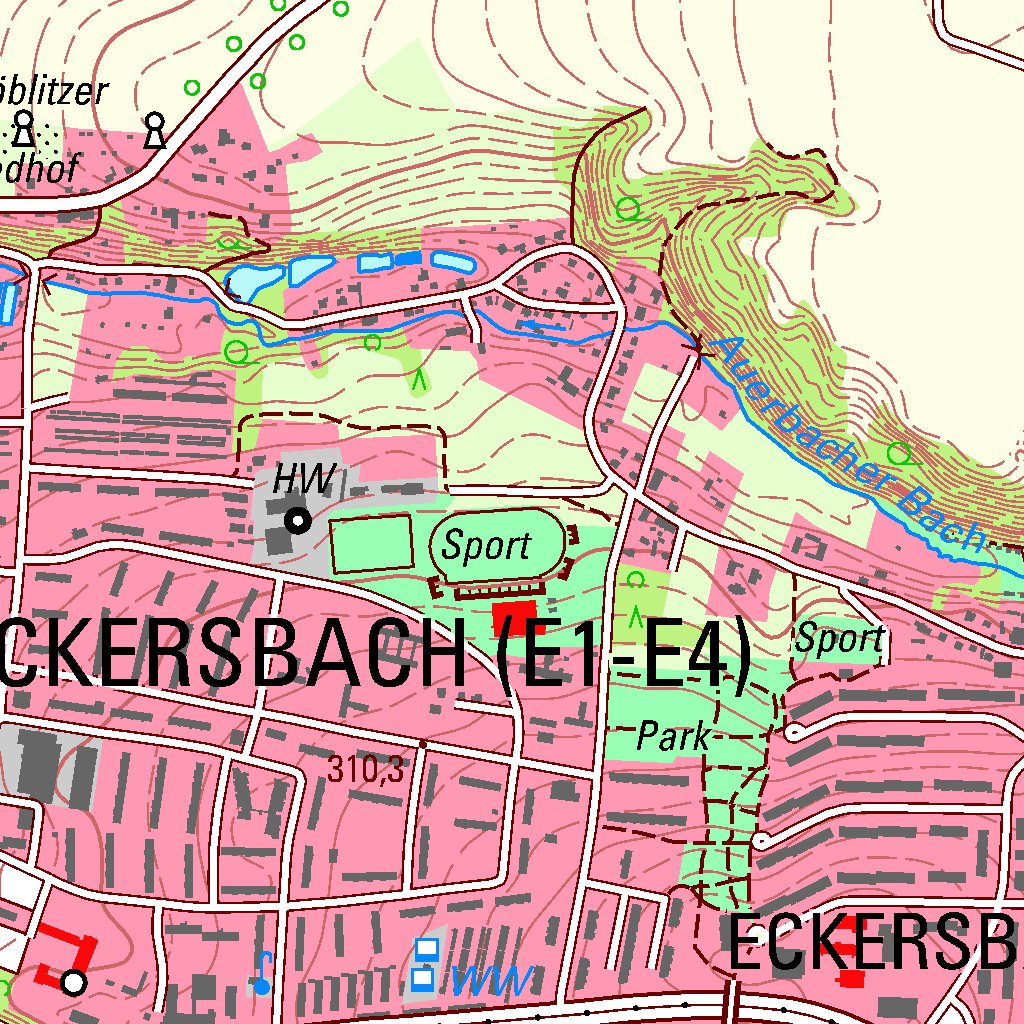 Mülsen St. Jacob, Mülsen (1:25,000 scale) Map by Staatsbetrieb ...