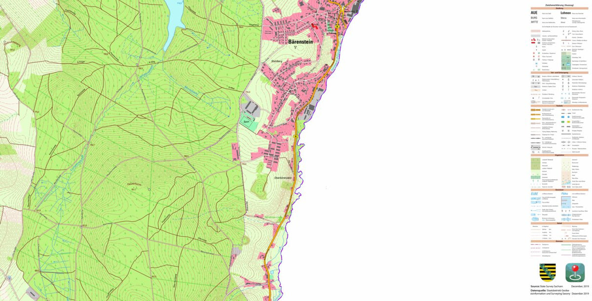 Neudorf, Sehmatal 2 (1:10,000 scale) Map by Staatsbetrieb ...