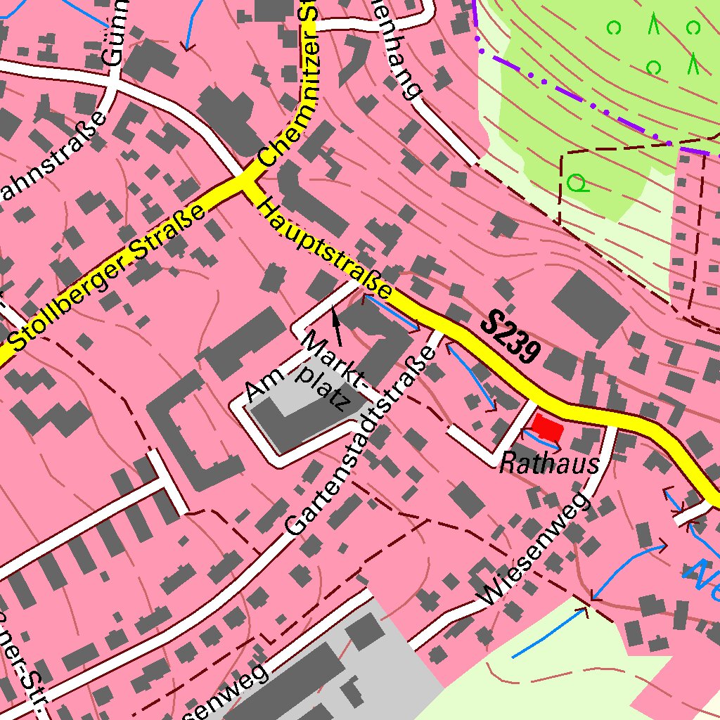 Neukirchen, Neukirchen/Erzgeb. (1:10,000 scale) Map by Staatsbetrieb ...