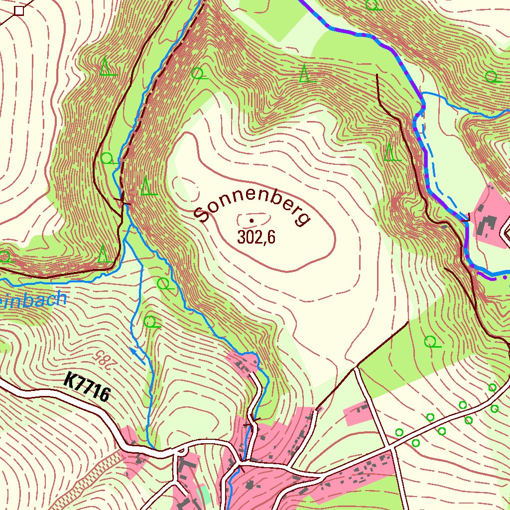 Neukirchen, Reinsberg (1:25,000 scale) Map by Staatsbetrieb ...