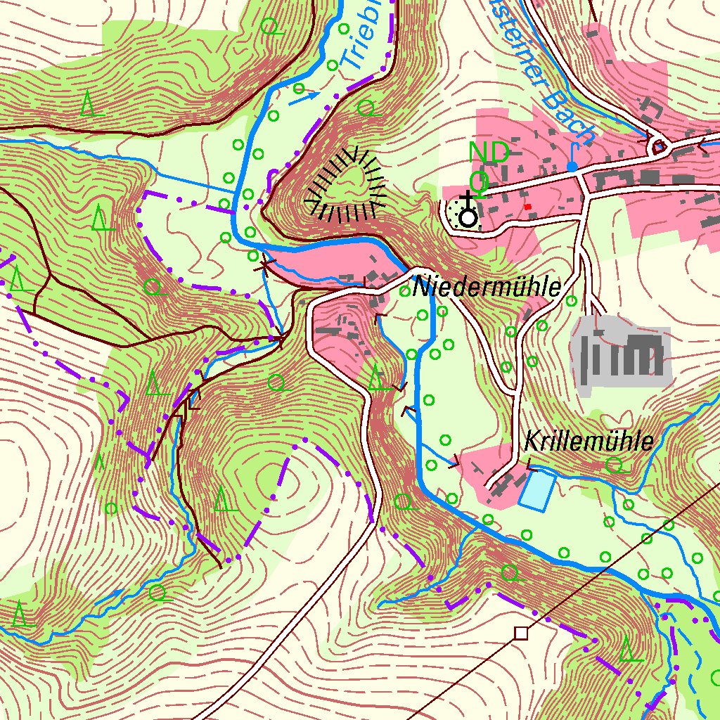Neukirchen, Reinsberg (1:25,000 scale) Map by Staatsbetrieb ...