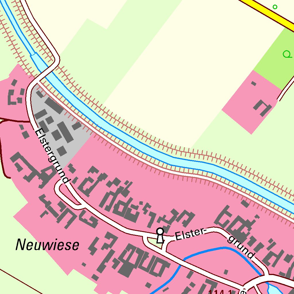 Neuwiese-Bergen, Elsterheide (1:10,000 scale) Map by Staatsbetrieb ...