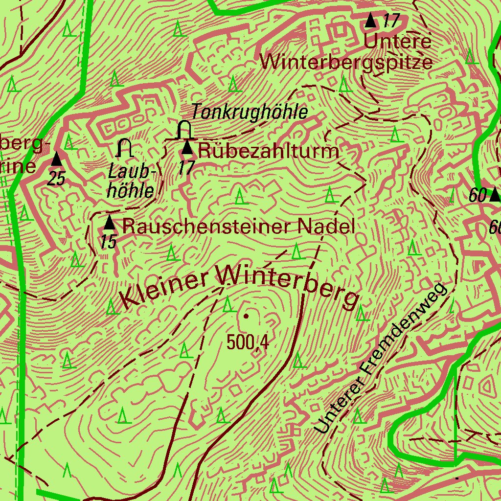 Ostrau, Bad Schandau, Stadt (1:10,000 scale) Map by Staatsbetrieb ...
