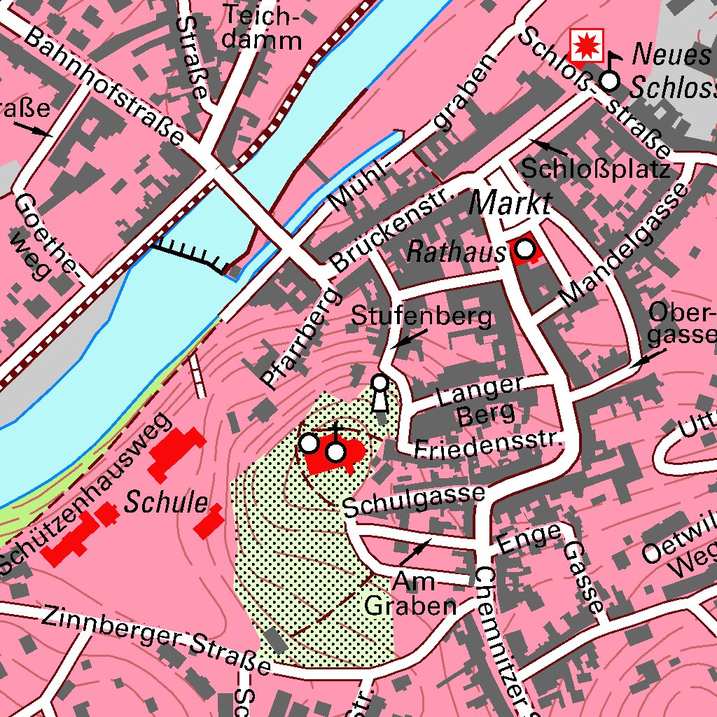 Penig, Penig, Stadt (1:10,000 scale) Map by Staatsbetrieb ...